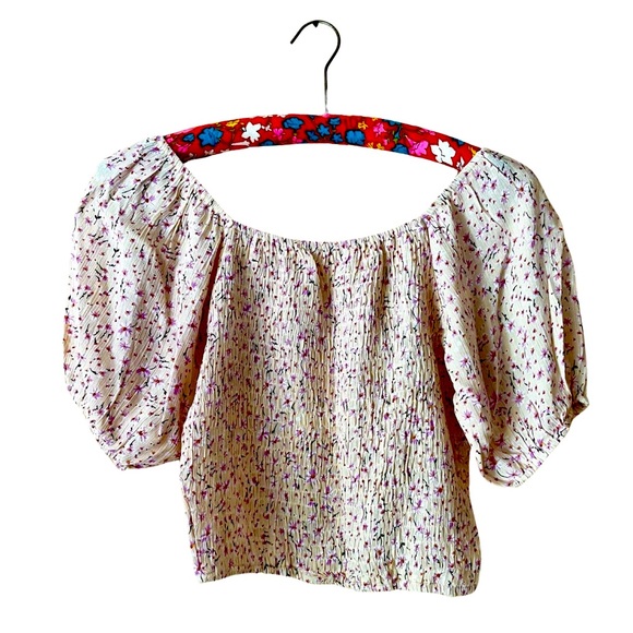 Sim and Sam | Tops | Nwt Sim And Sam Size Medium Romantic Garden Crop ...